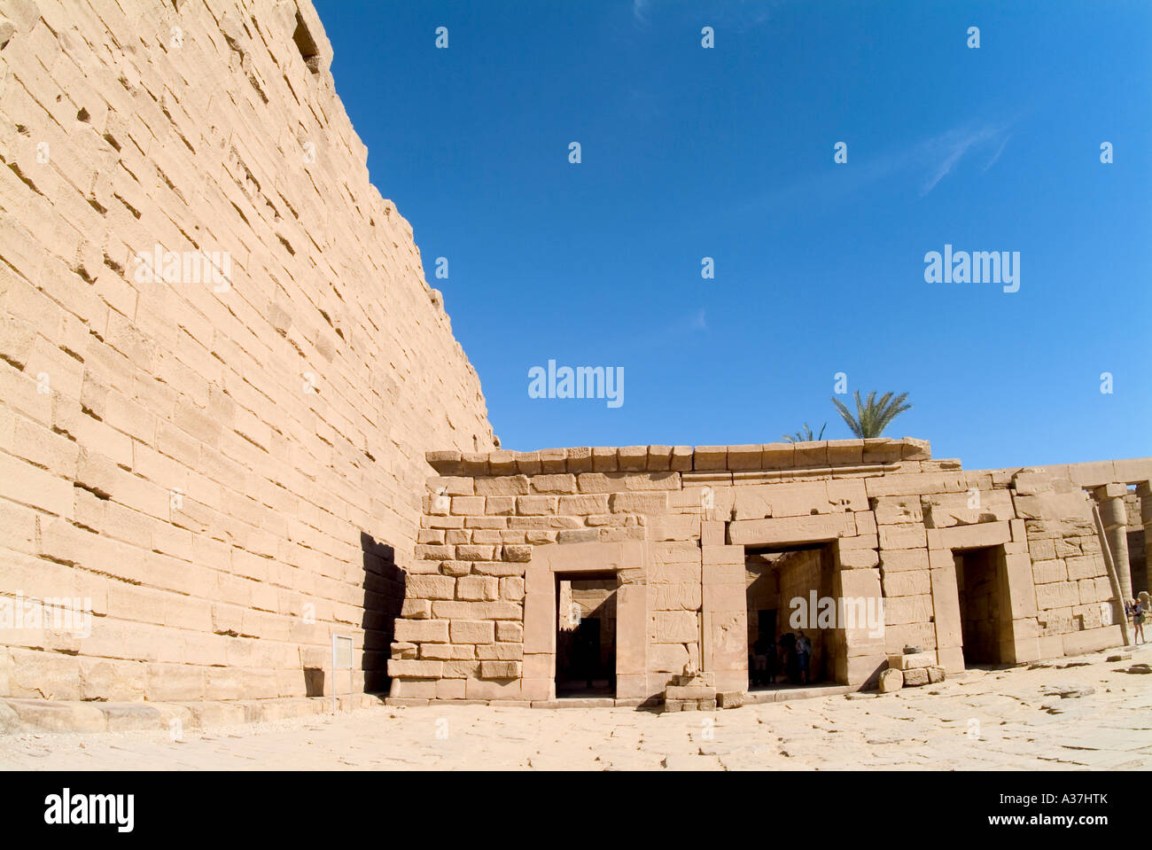 Karnak Temple inside first pylon Shrine of Seti II three chapels ...