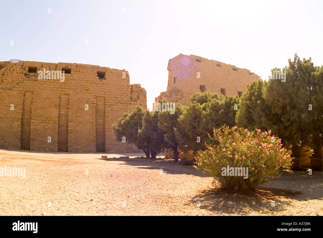 Karnak Temple facing first pylon Sanctuary of Amon Karnak Egypt North ...