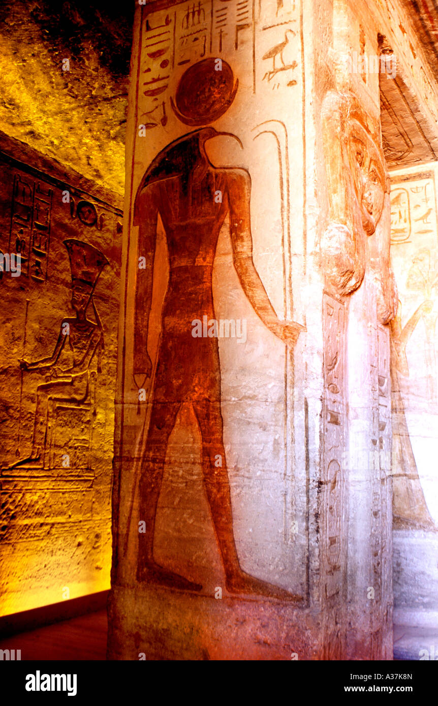 Abu Simbel Egypt The Great Temple Thoth God of Wisdom Stock Photo - Alamy