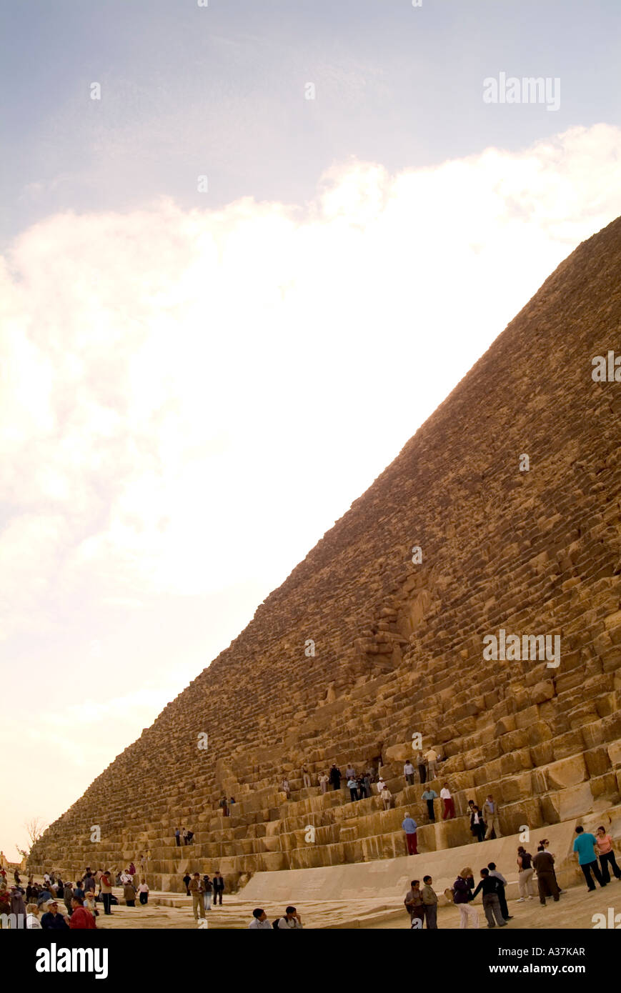 Giza pyramid Khufu Cheops funerary complex side view entry point in ...