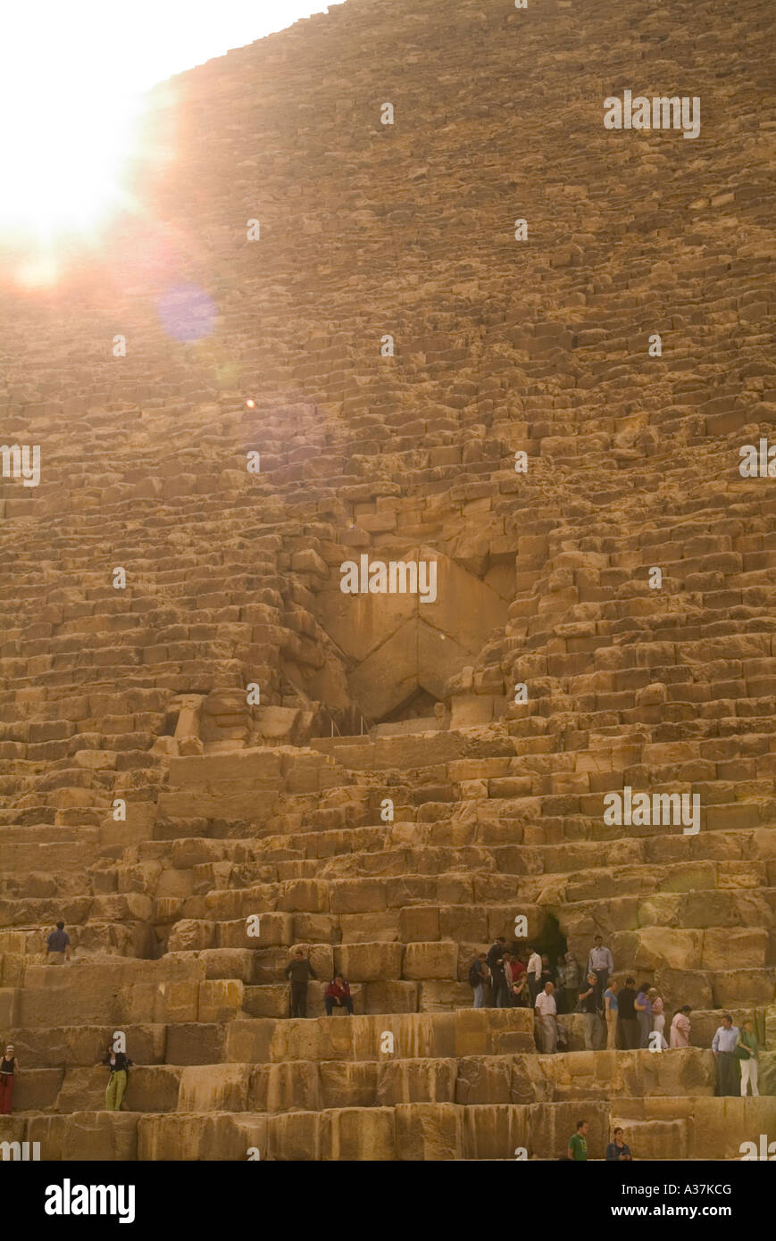 Giza pyramid Khufu Cheops funerary complex side view entry point in ...