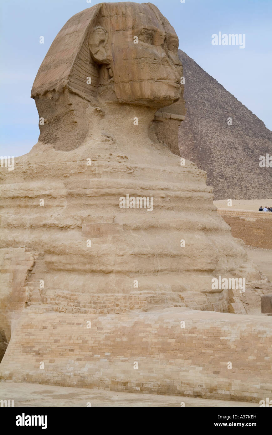 Giza the Great Sphinx likeness of king Khafre pyramid of Khufo Cheops ...