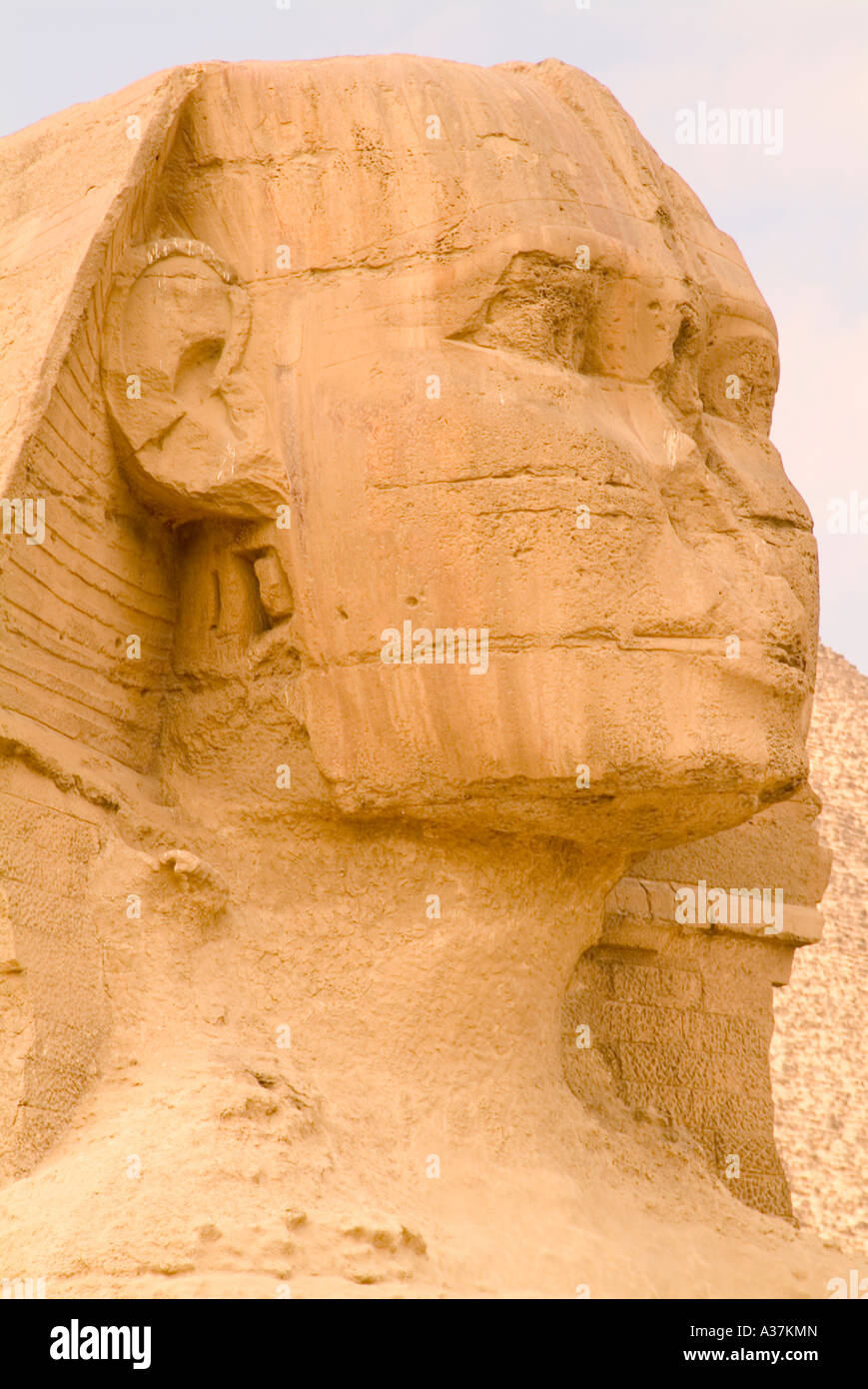 Giza the Great Sphinx likeness of king Khafre face portrait plateau ...