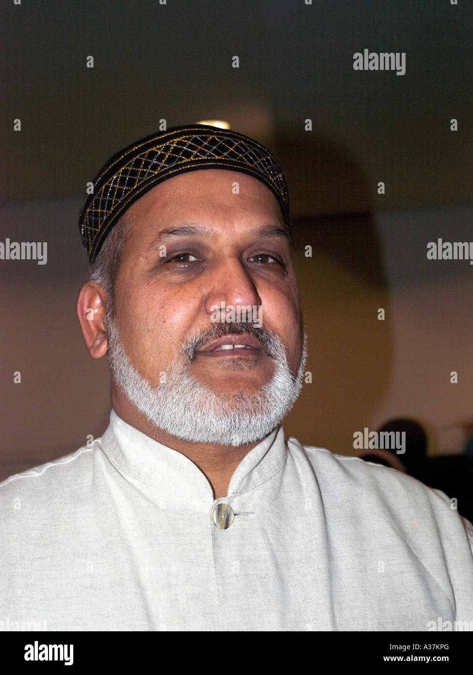 Portrait Muslim Man Eid Party St Josephs Church Hall Epsom Surrey ...