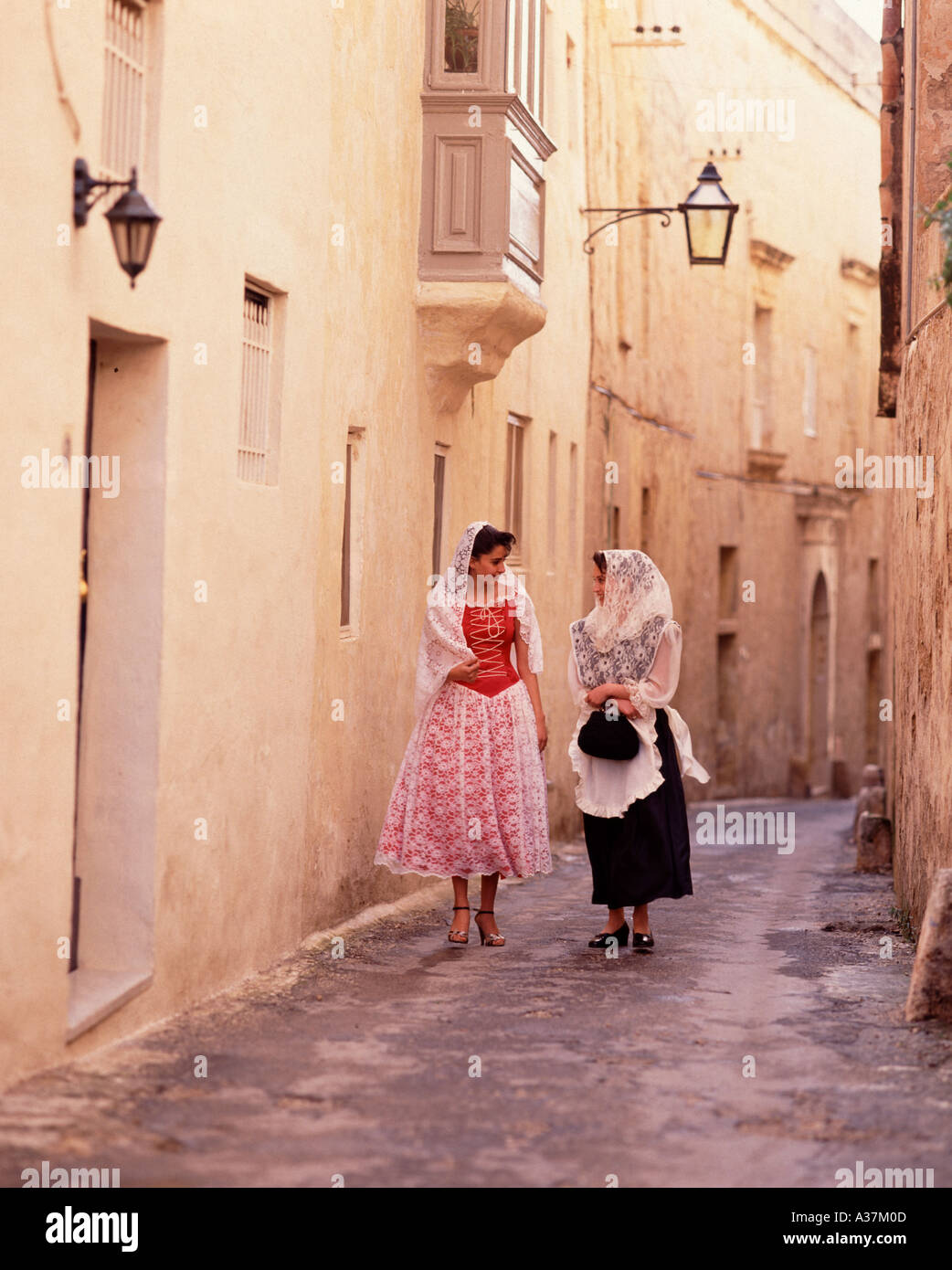 Maltese national dress hi-res stock photography and images - Alamy