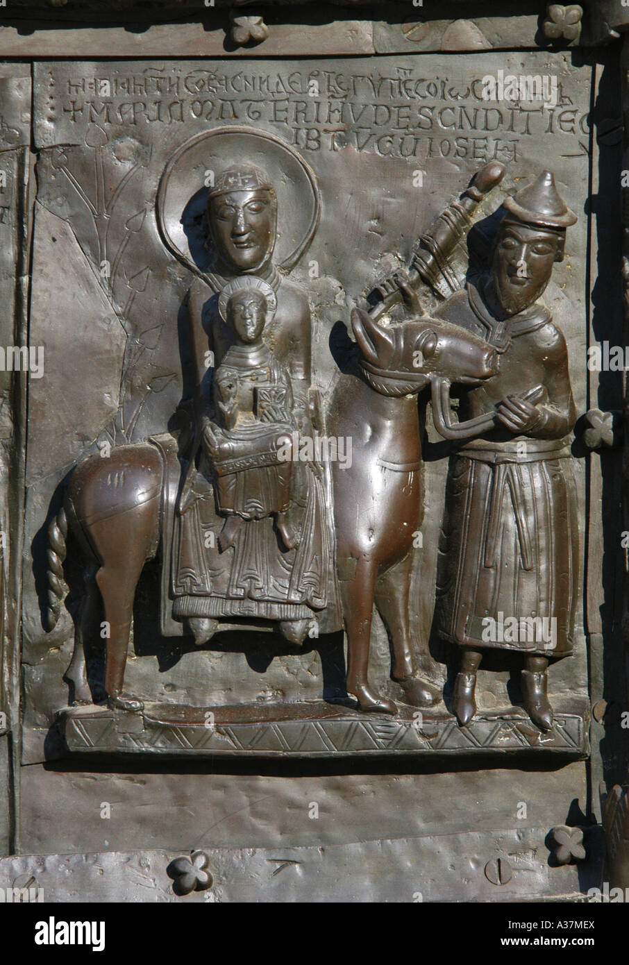 Flight of the Holy Family to Egypt. Detail of the Magdeburg (Sigtuna ...