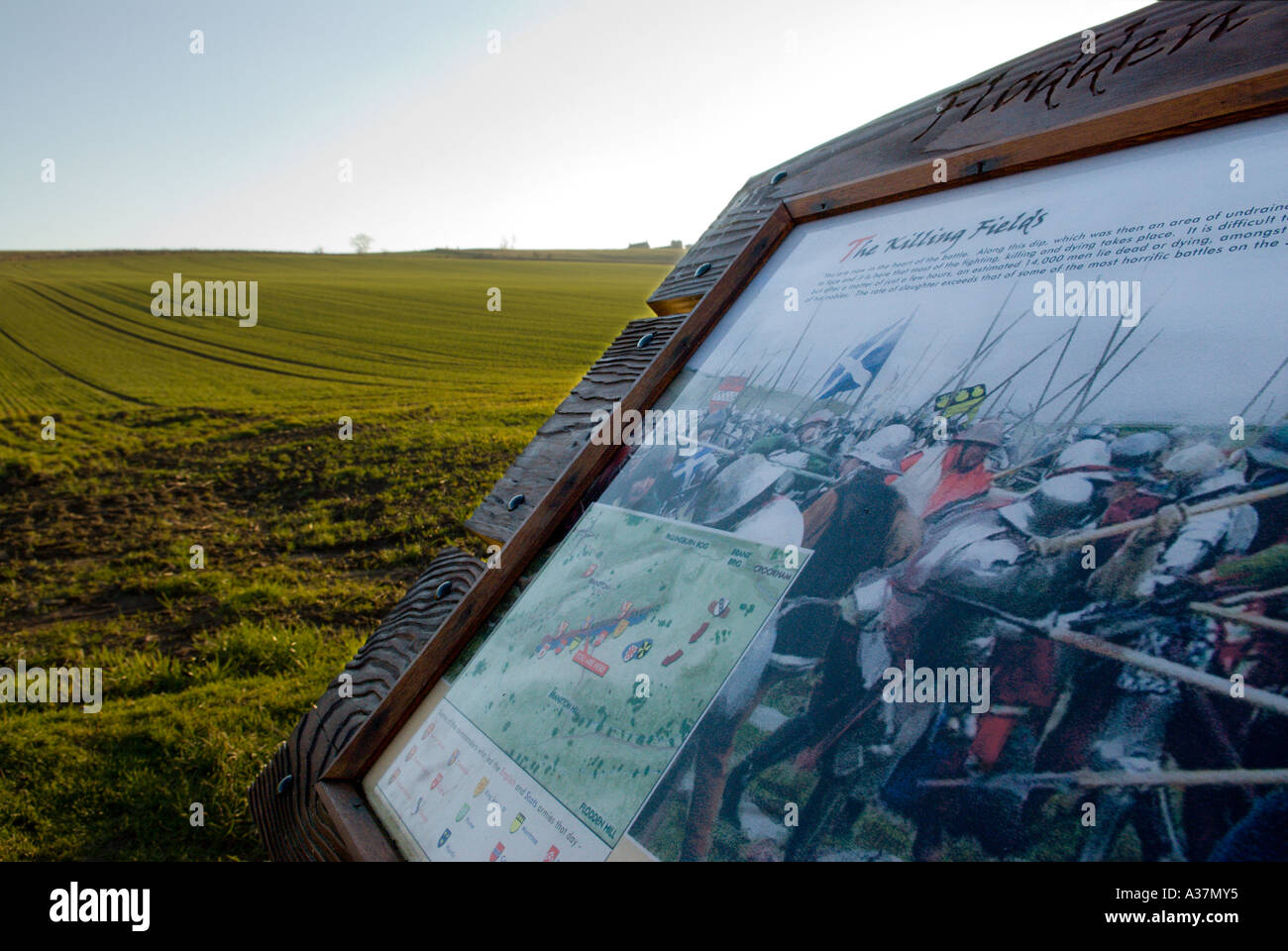 Flodden Field site of the defeat of Scots by English 1513 ...