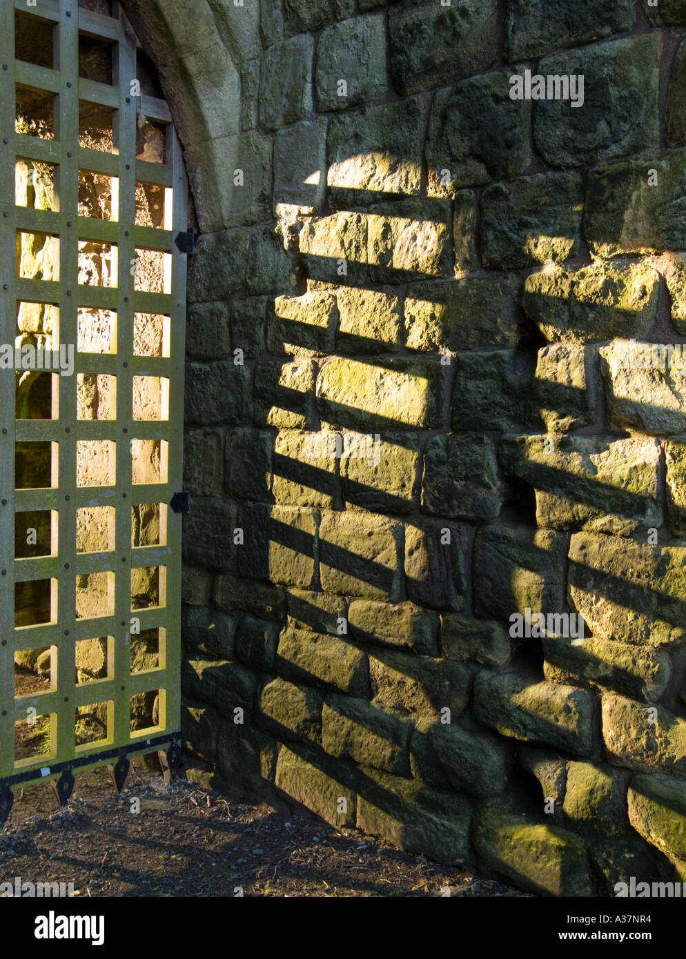 Gatehouse and portcullis of Etal Castle Northumberland Stock Photo - Alamy