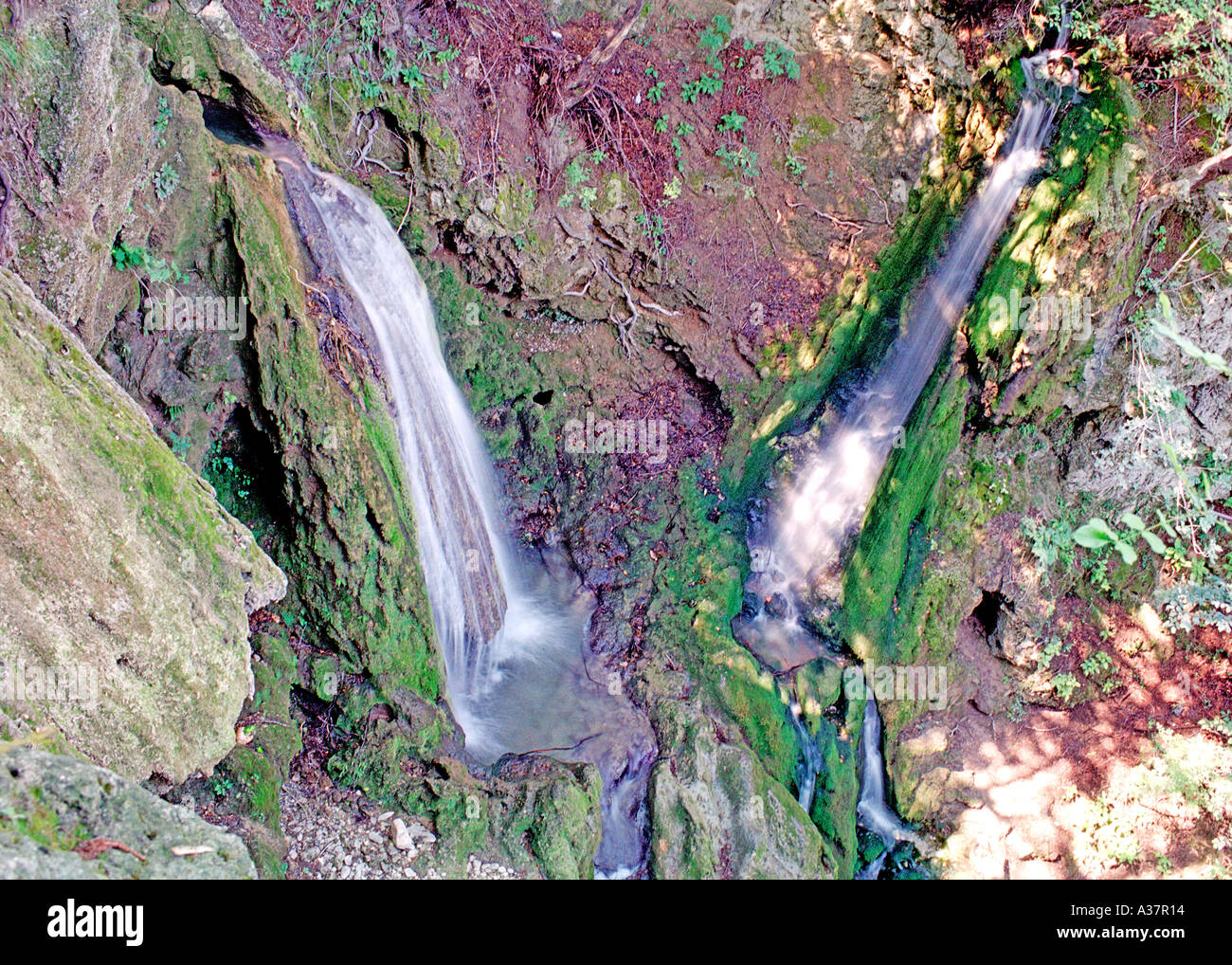 Two Waterfalls In Bulgaria Stock Photo - Alamy