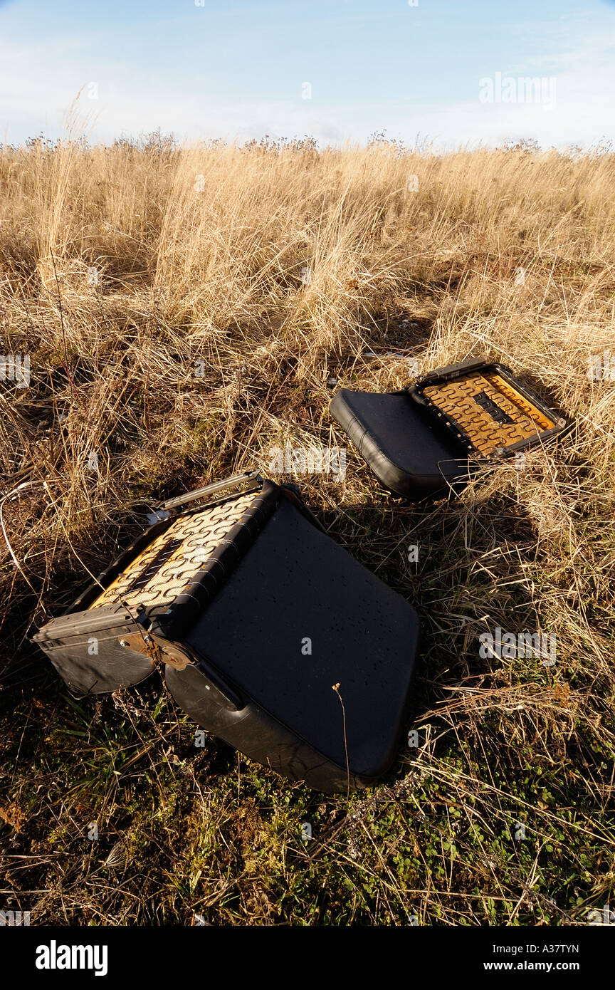 Waste in nature Stock Photo - Alamy