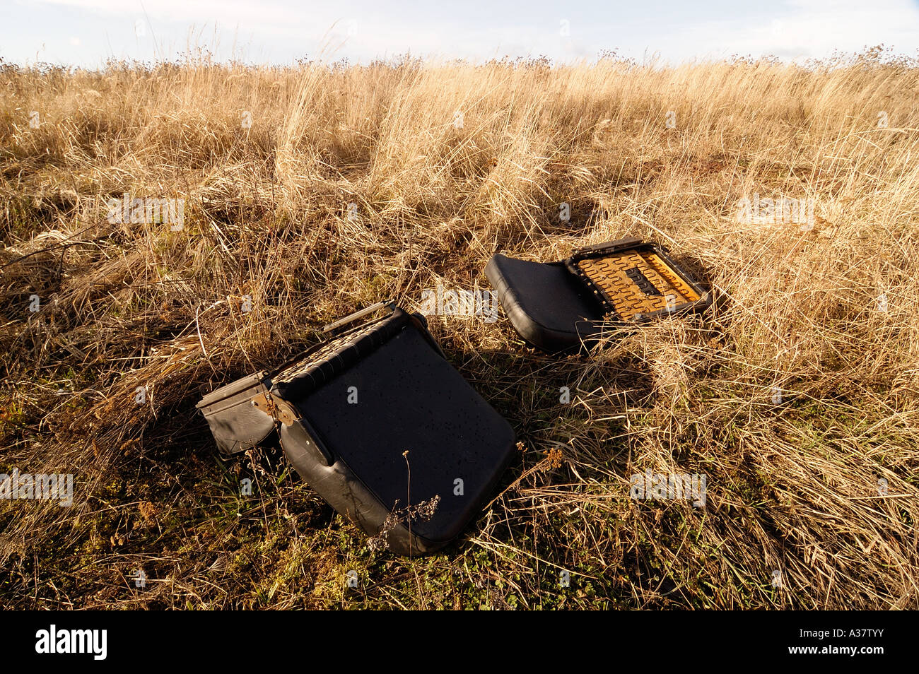 Waste in nature Stock Photo - Alamy