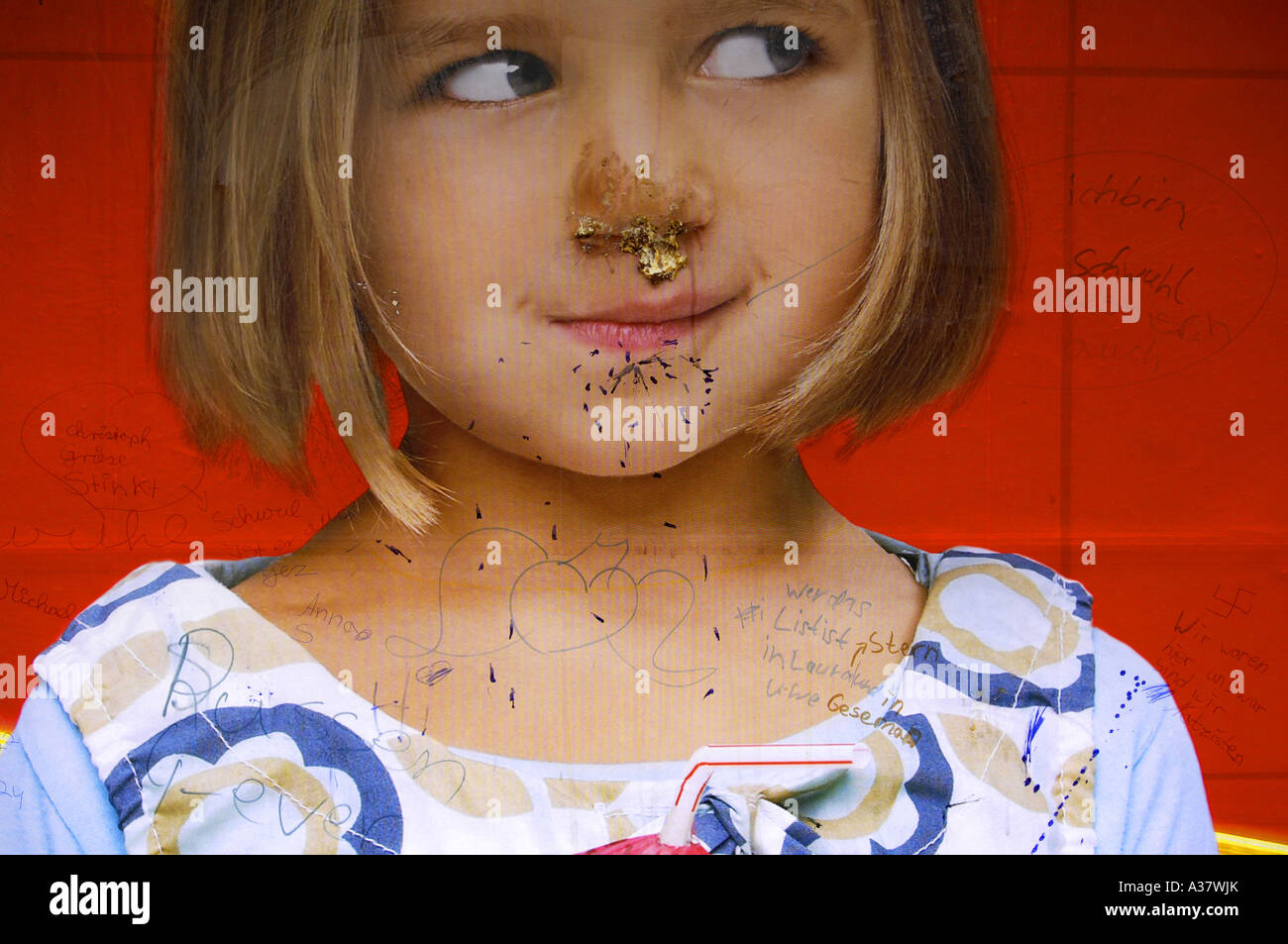 Pen marks face hi-res stock photography and images - Alamy
