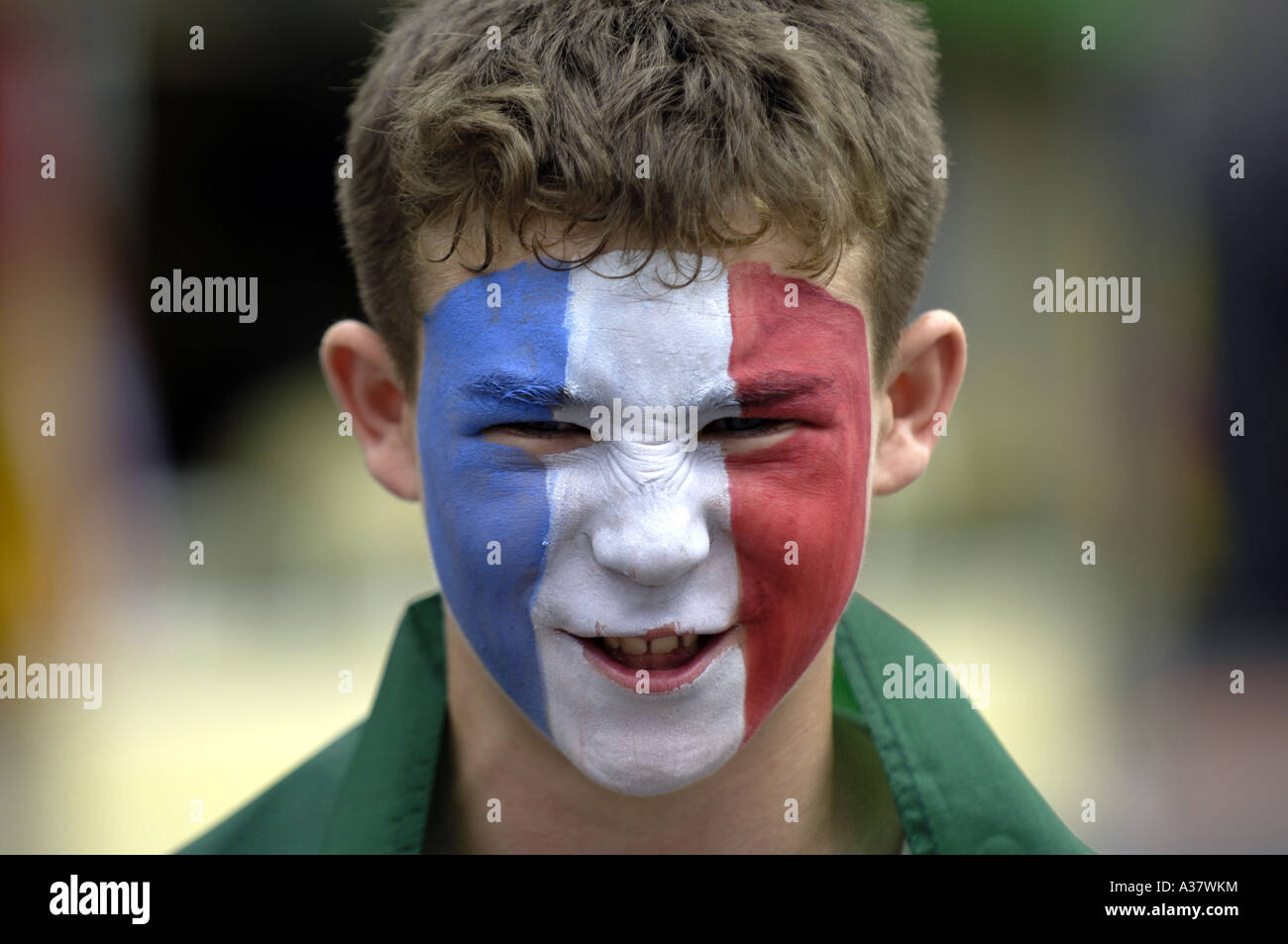 france french fan kid face boy lad germany francais flag world cup ...