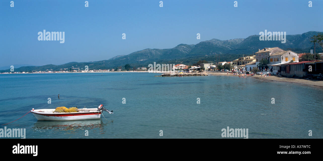 Panoramic View of Roda Beach, Corfu (Kerkyra), Ionian Islands, Greece ...