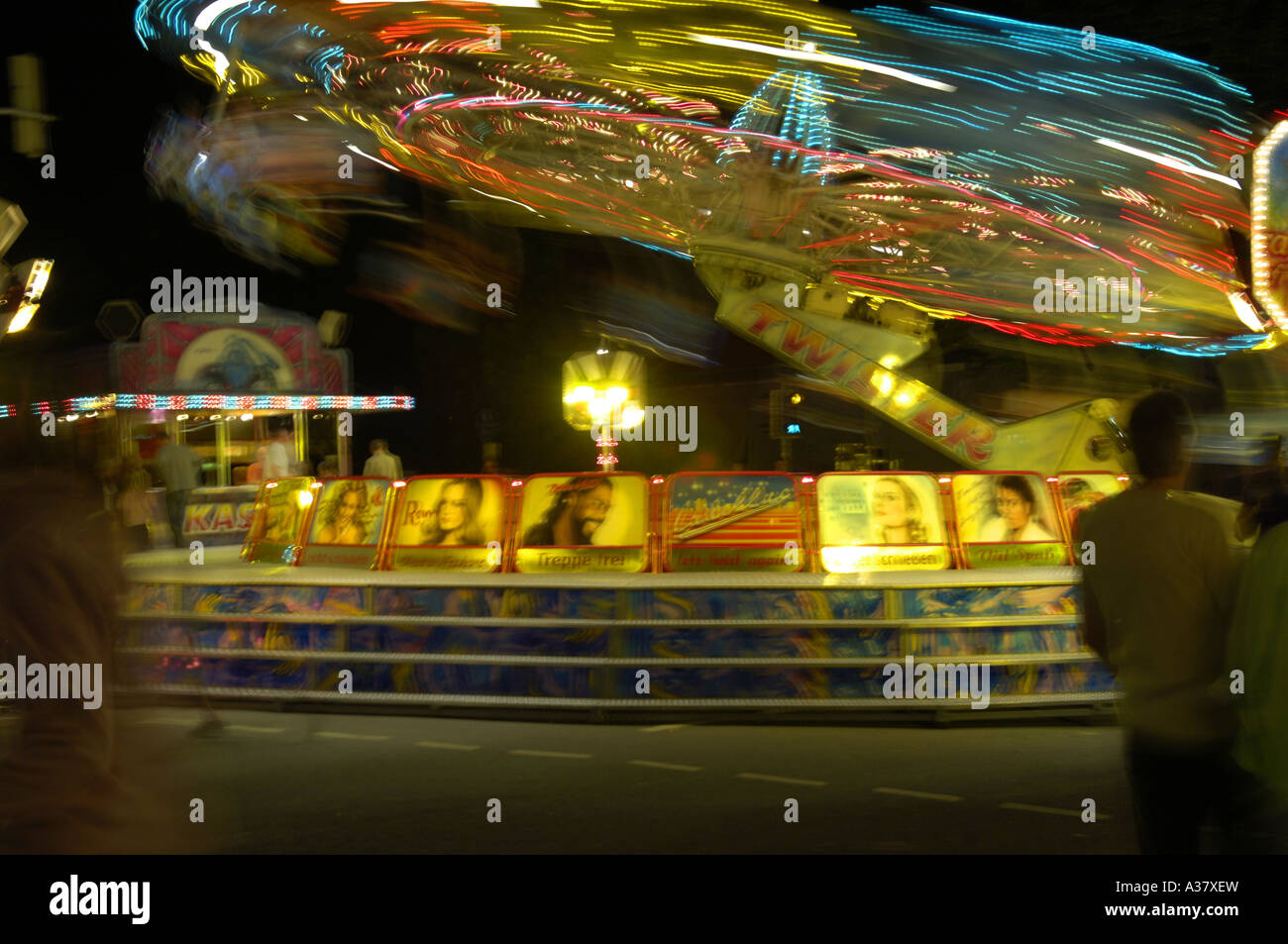 fairground attraction ride entertainment colour color fair machine ...