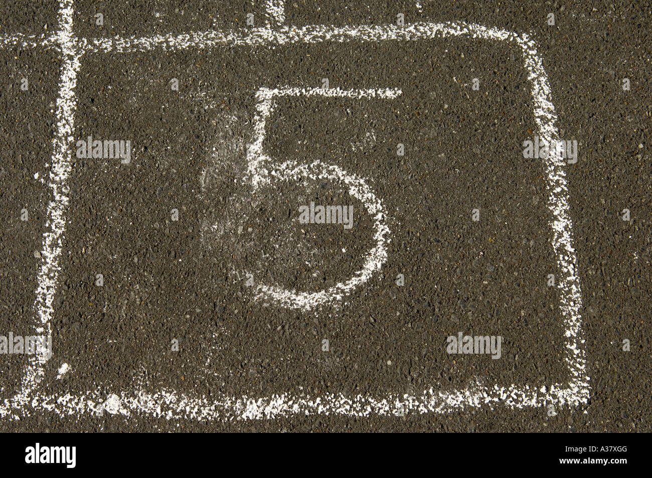five 5 hopscotch hop skip and jump numbers chalk pavement colour color ...