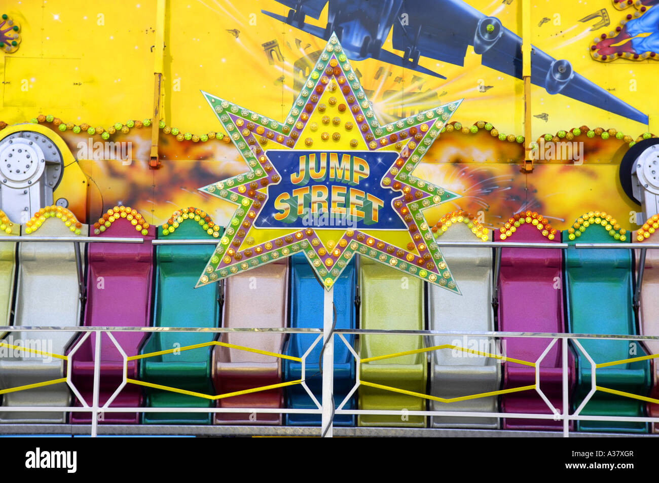 fairground attraction ride entertainment colour color fair machine ...