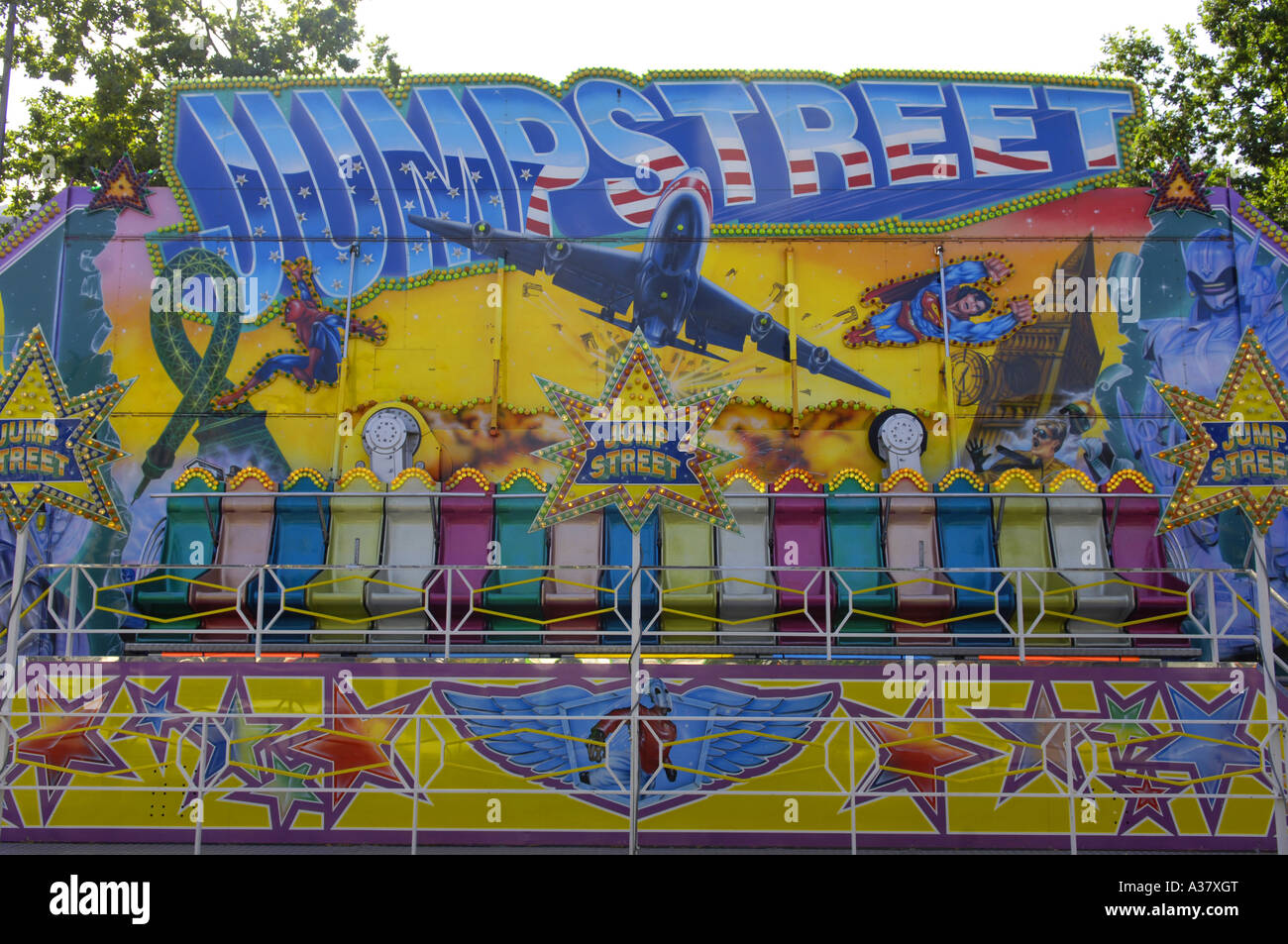 fairground attraction ride entertainment colour color fair machine ...