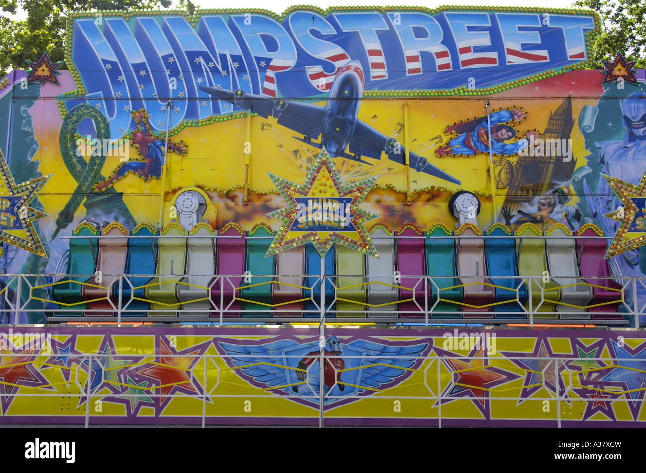 fairground attraction ride entertainment colour color fair machine ...