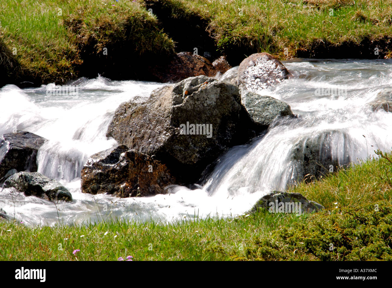 Switzerland landscape on Julier Pass Stock Photo - Alamy