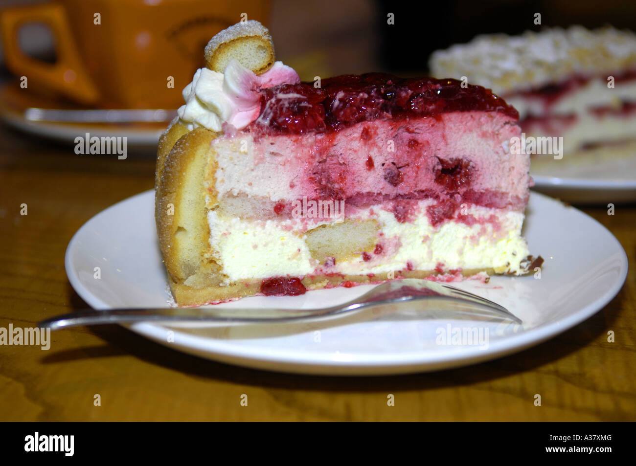 cake slice dessert sweet food sugary diet health Stock Photo - Alamy