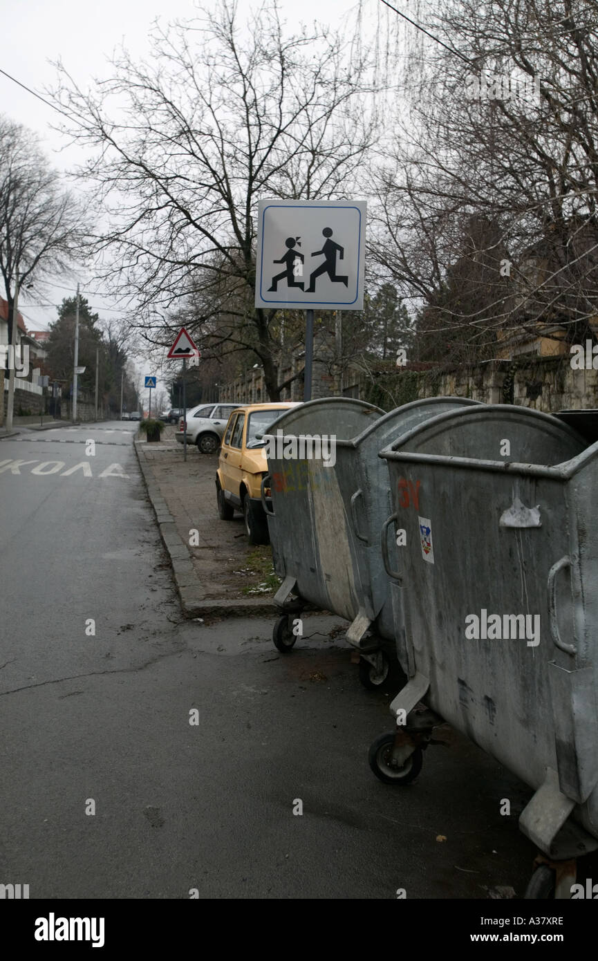 Road sign, Belgrade, Serbia Stock Photo - Alamy