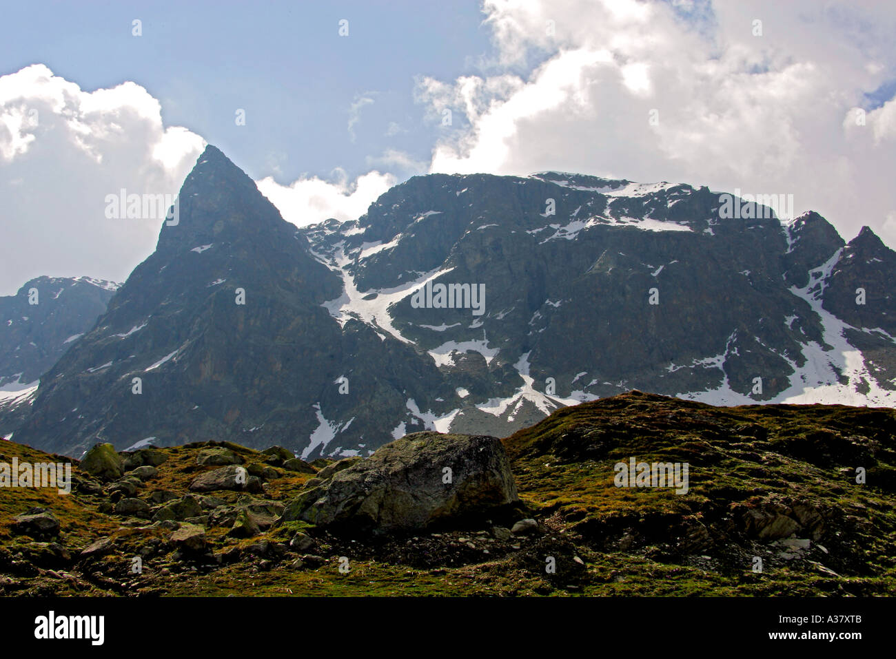 Switzerland landscape on Julier Pass Stock Photo - Alamy