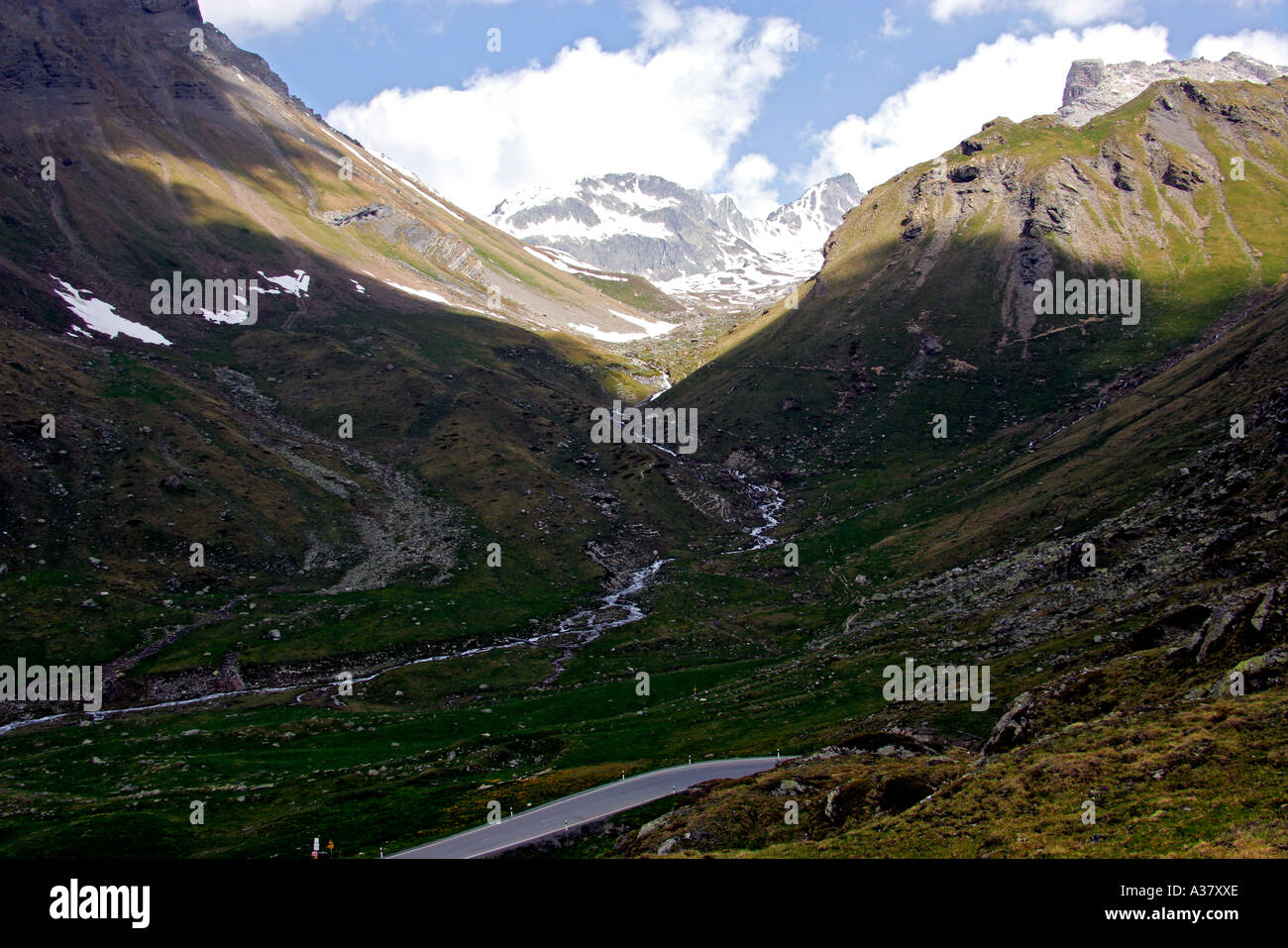 Switzerland landscape on Julier Pass Stock Photo - Alamy
