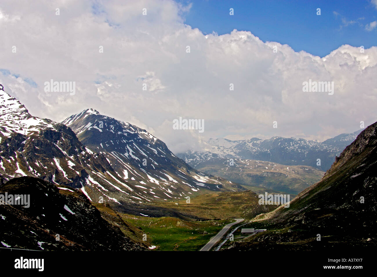 Switzerland landscape on Julier Pass Stock Photo - Alamy