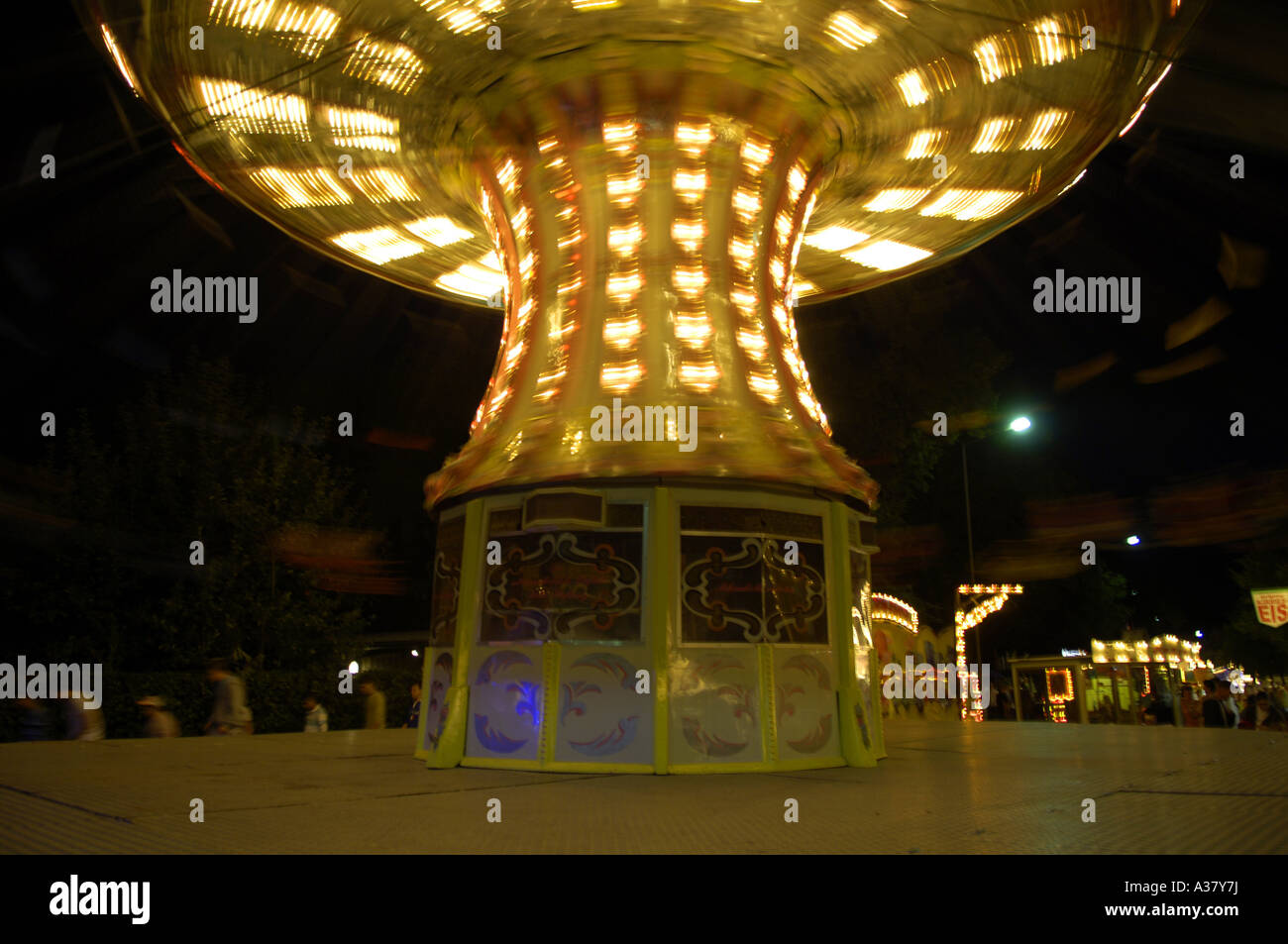 german germany deutsch deutschland fairground fair carnival night ...