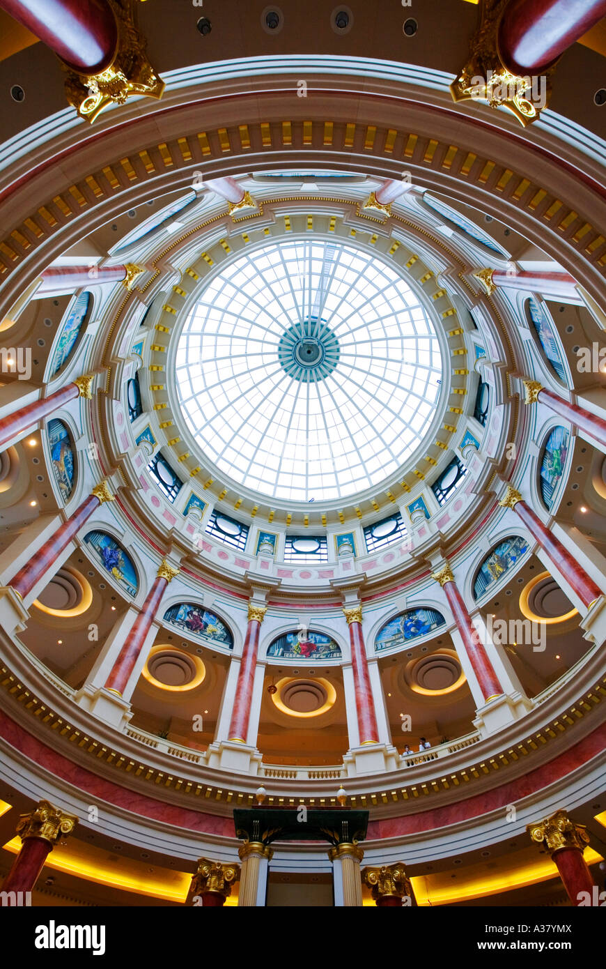 Interior of the Trafford Centre Shopping Mall, Manchester showing the ...