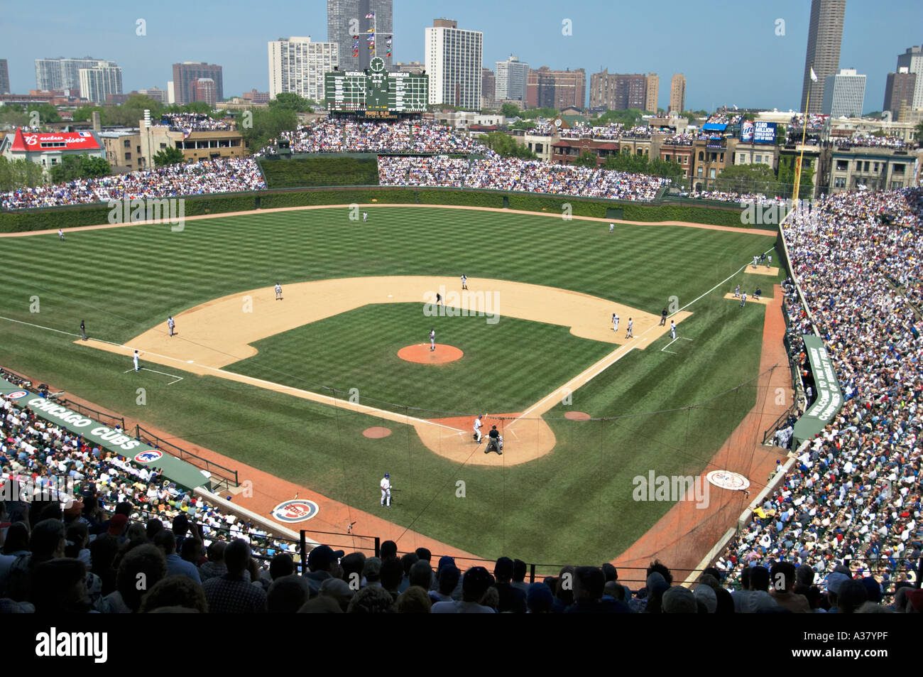 BASEBALL Chicago Illinois Fans and spectators cheer in stands at ...