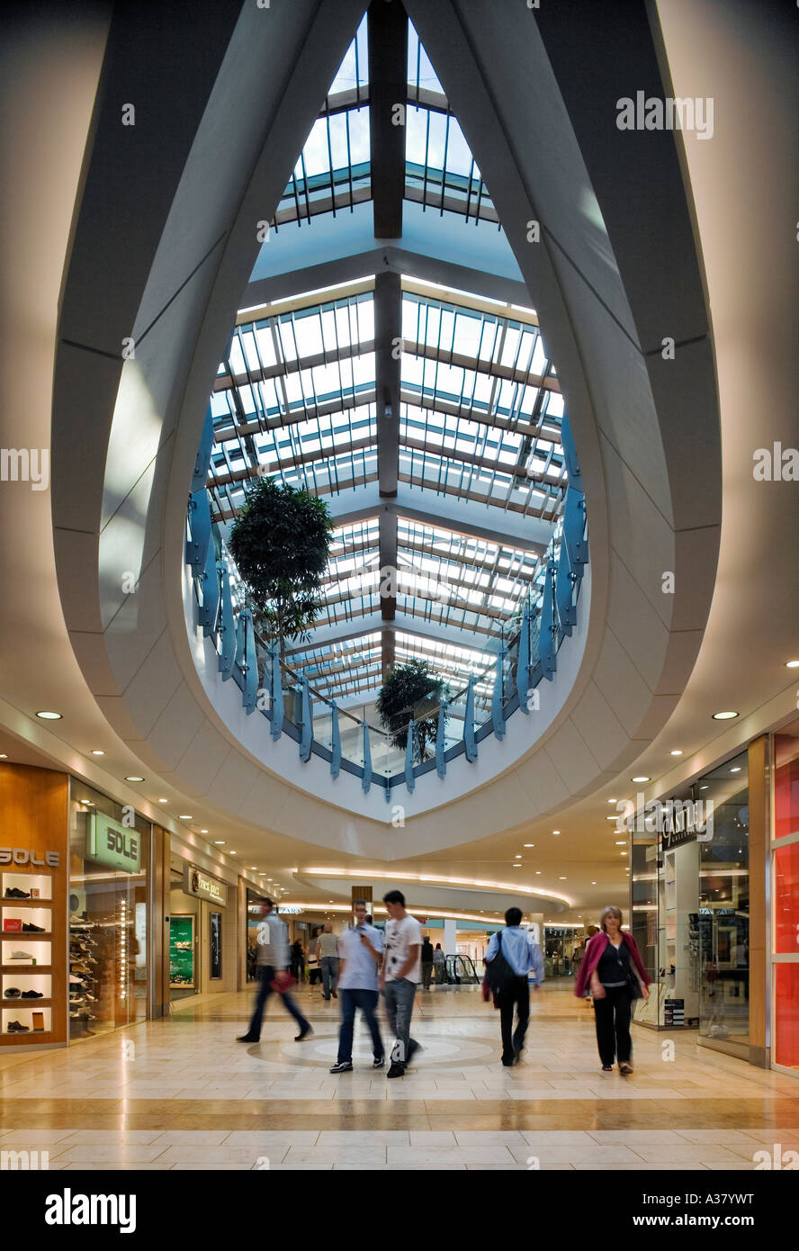 Architectural detail Chapelfield Shopping Centre Norwich Stock Photo ...