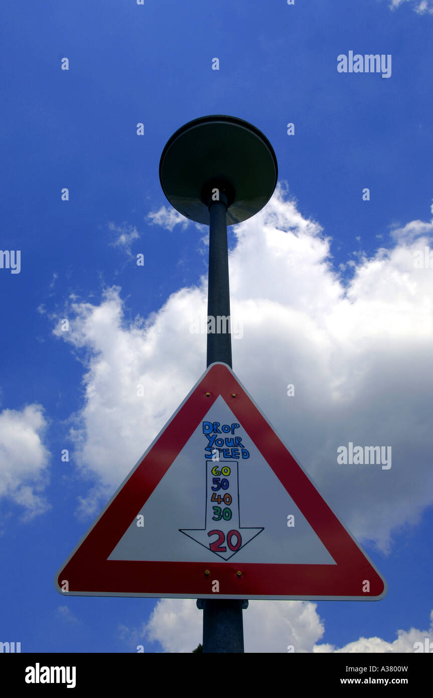 children playing road signs warning triangles designed by children kids ...