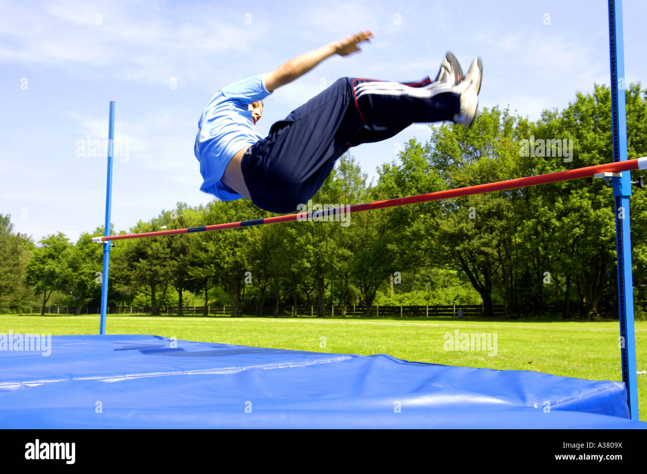 sports day male lad boy kid child high jump athletics pe physical ...