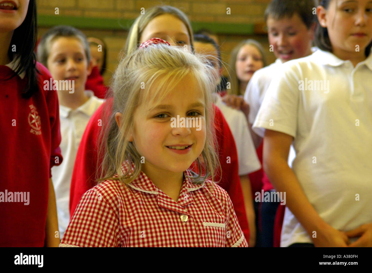 school assembly children pupils students pre teens primary british ...