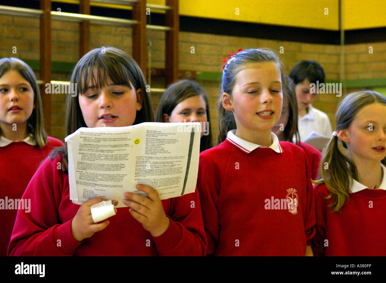 school assembly children pupils students pre teens primary british ...