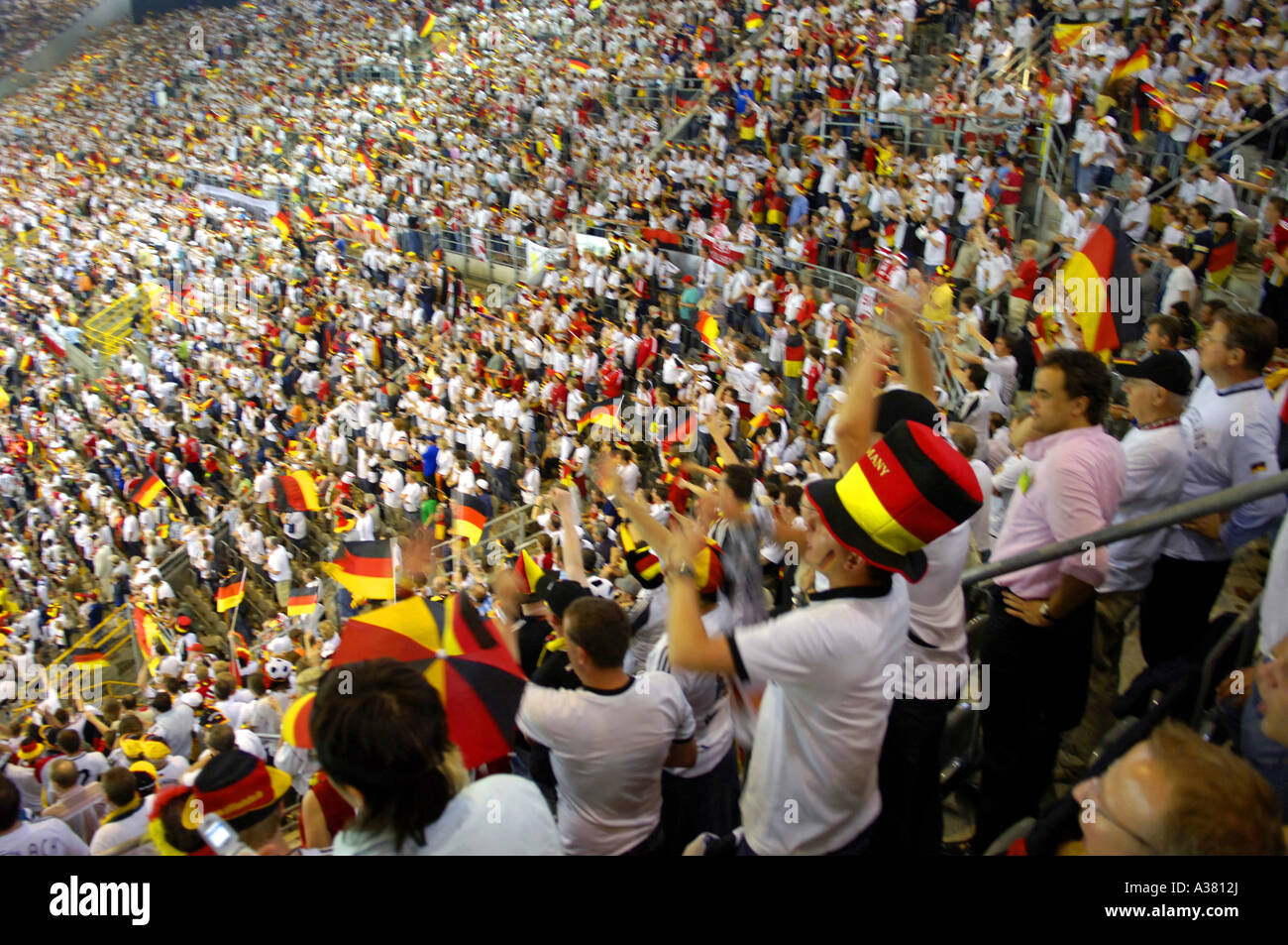 fans german germany deutschland deustch westfalenstadion world cup 2006 ...