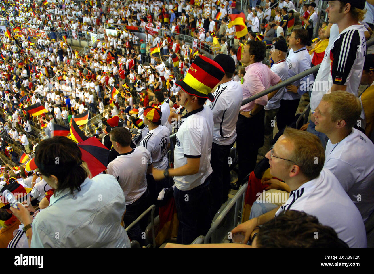 fans german germany deutschland deustch westfalenstadion world cup 2006 ...