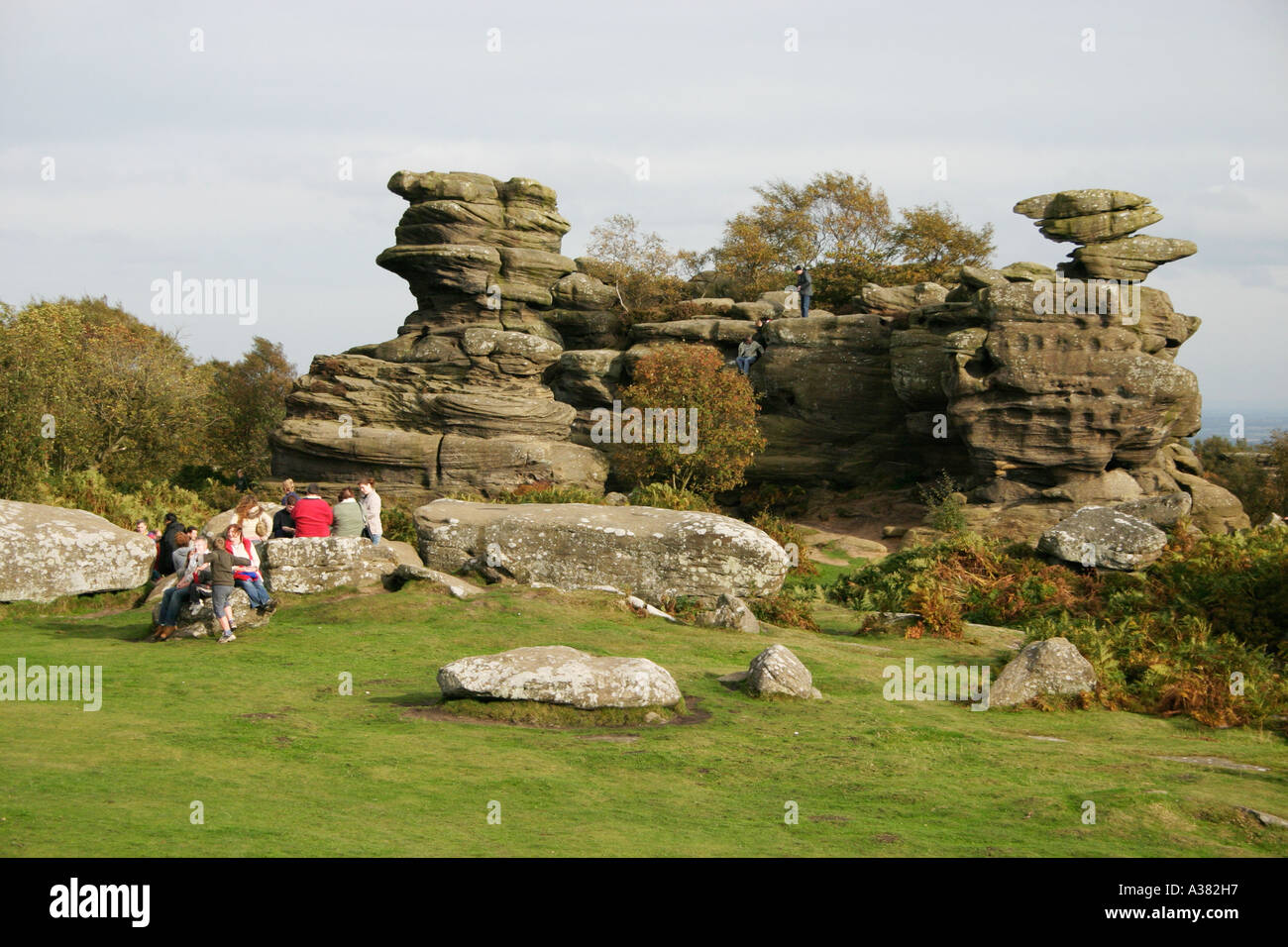 Brimham Rocks above Nidderdale, Yorkshire Stock Photo - Alamy