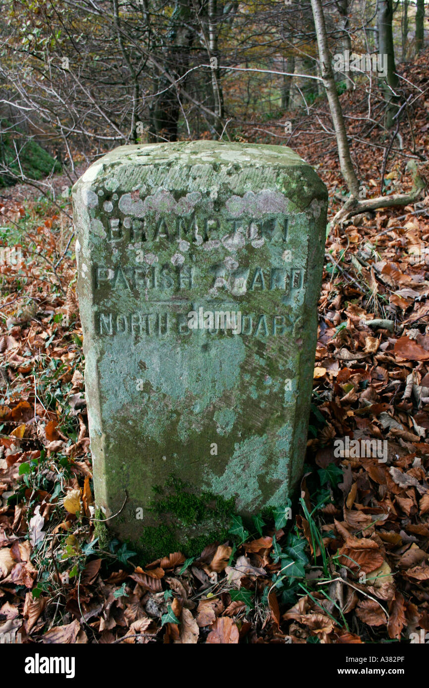 Brampton parish boundary stone hi-res stock photography and images - Alamy