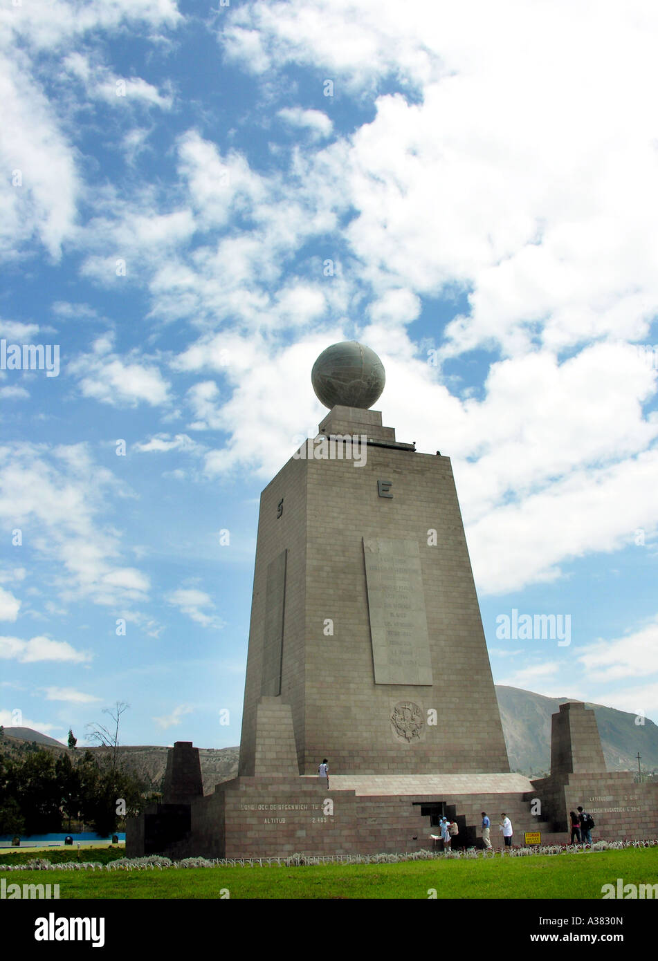 Equator line Ecuador Stock Photo - Alamy