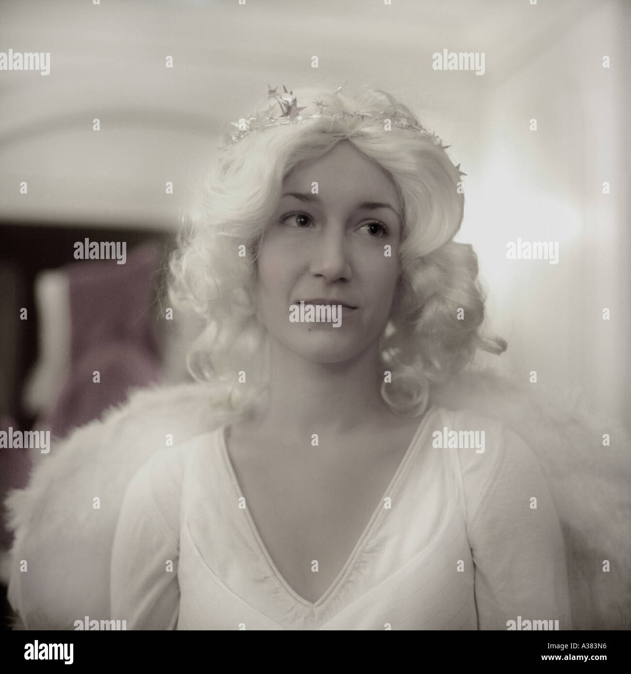 Christmas Angel portrait Stock Photo - Alamy