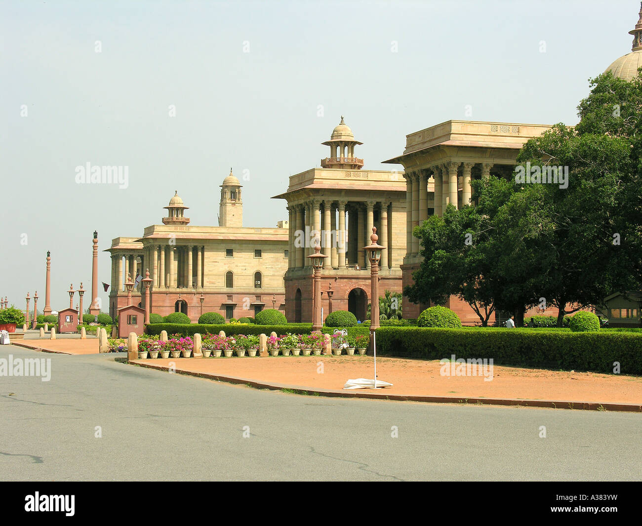Government buildings New Delhi India Stock Photo - Alamy