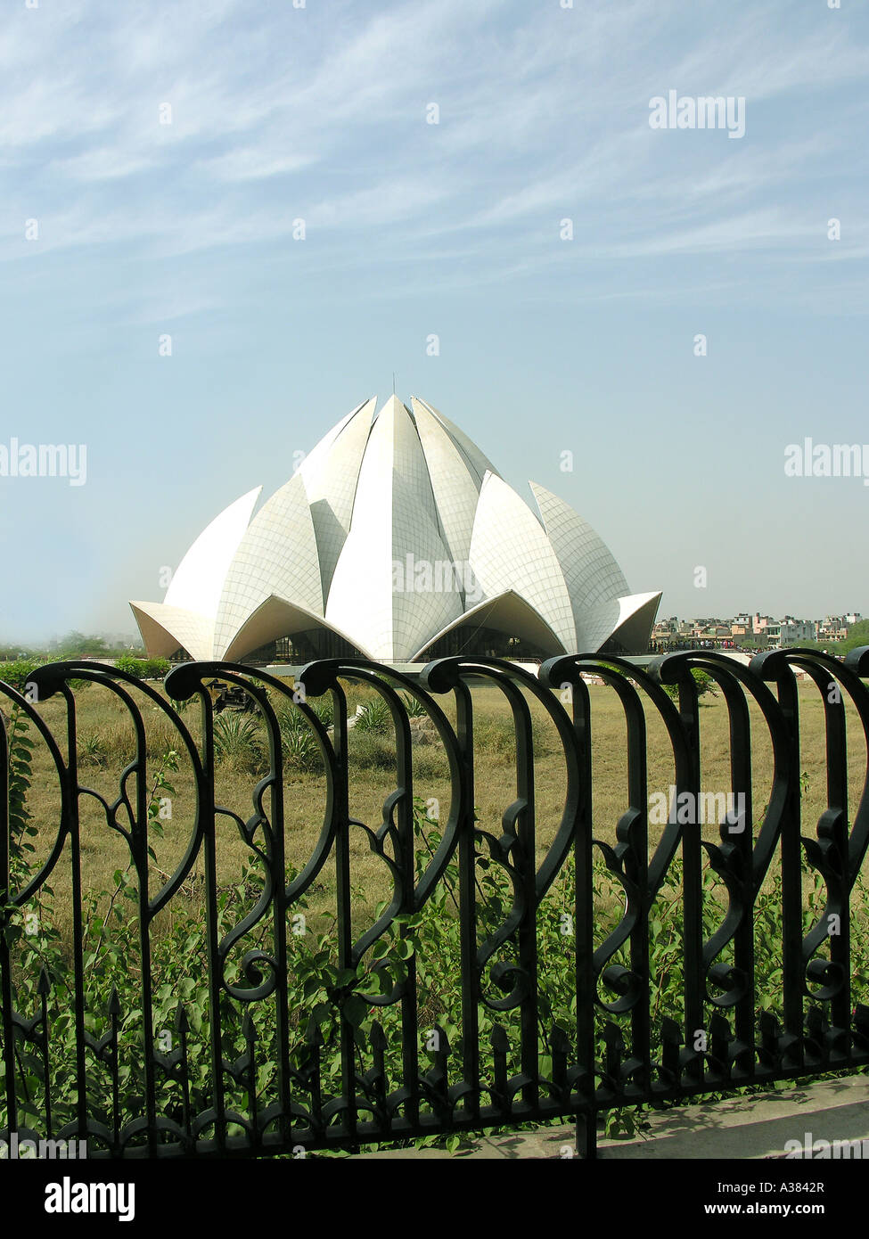 Bahai Lotus Temple Delhi India Stock Photo - Alamy
