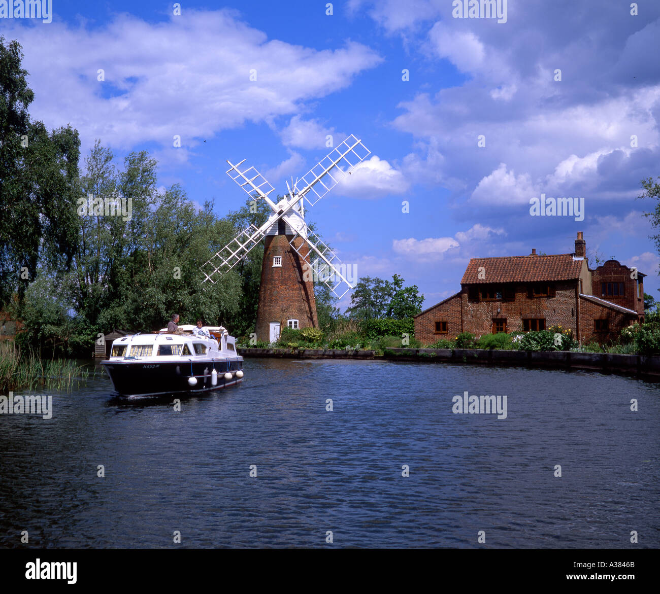 Hunsett Mill Norfolk Broads Norfolk UK Stock Photo - Alamy