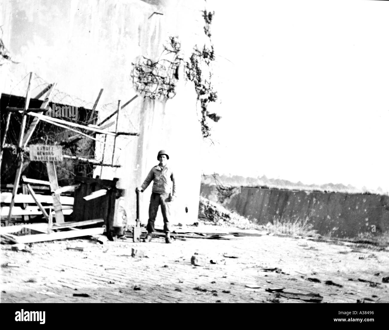 WW II Normandy pillbox George Looney Collection Stock Photo - Alamy