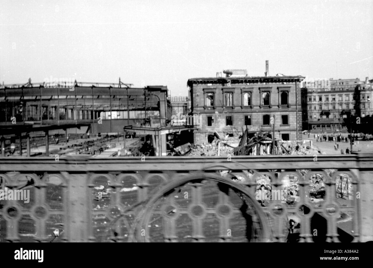 WW II city rubble George Looney Collection Stock Photo - Alamy
