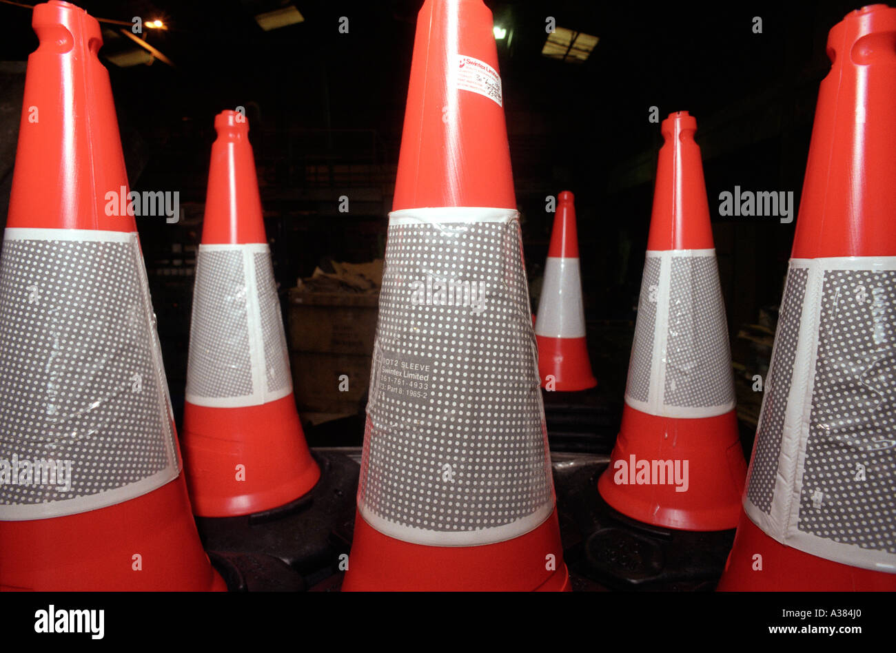Traffic cones being manufactured Stock Photo - Alamy