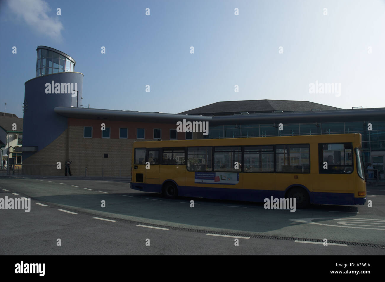 Bus and Bus Station Bridgend Town South Wales Stock Photo - Alamy